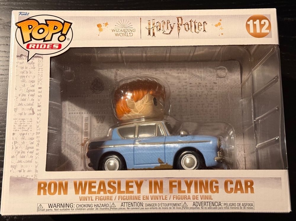 Funko Pop Rides Harry Potter: Ron Weasley in Flying Car #112 (Neu ...