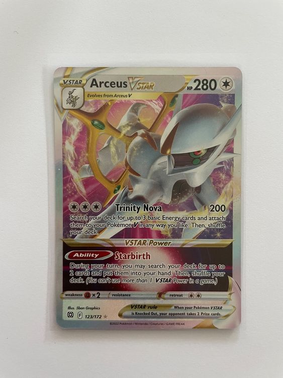 Pokémon Brilliant Stars Arceus V Star (Neu (gemäss Beschreibung)) in Rombach für CHF 2 – mit ...