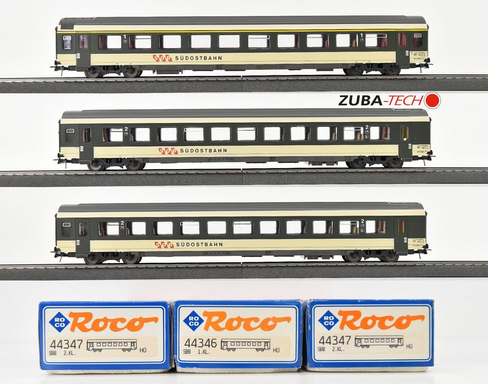 Roco 3x Personenwagen EW IV der SOB Spur H0 WS mit OVP | Kaufen auf Ricardo