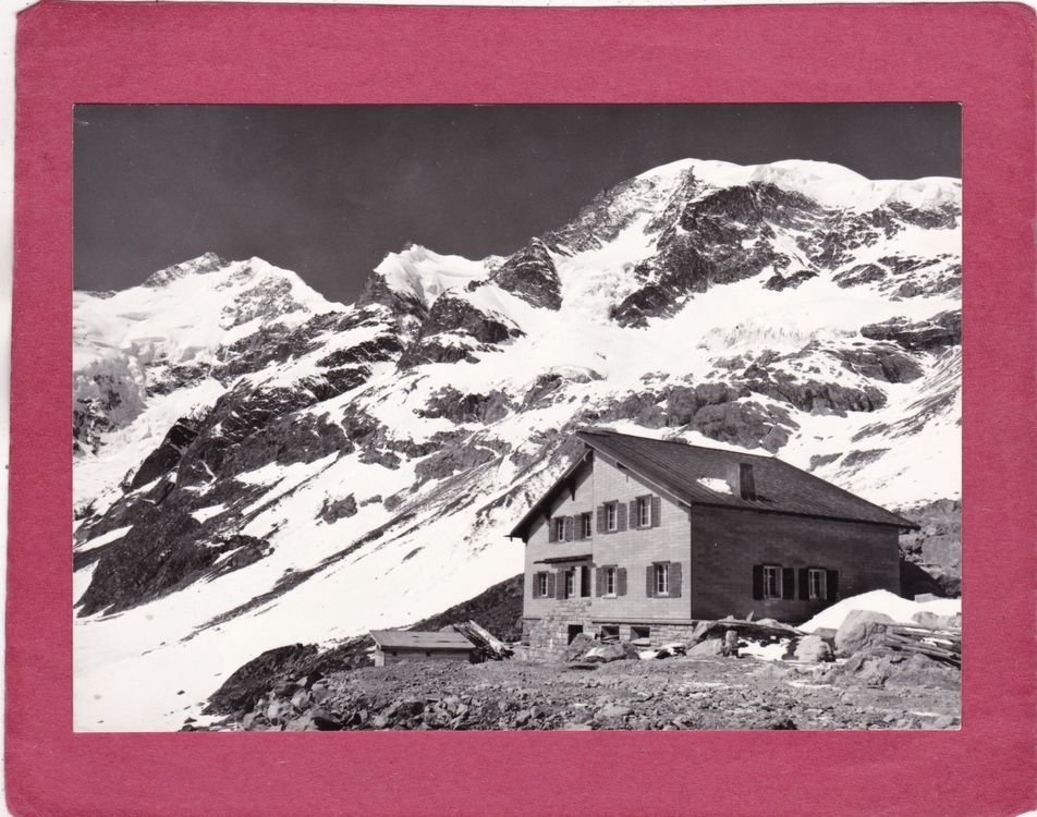 Boval Hütte SAC mit Piz Bernina und Piz Morteratsch (Gebraucht) in ...