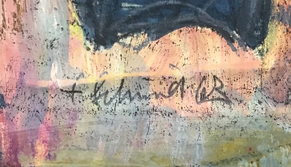 Grosse öl Kreide Gemälde Unleserlich Signiert (Gebraucht) in Root für CHF 15 – mit Lieferung auf ...