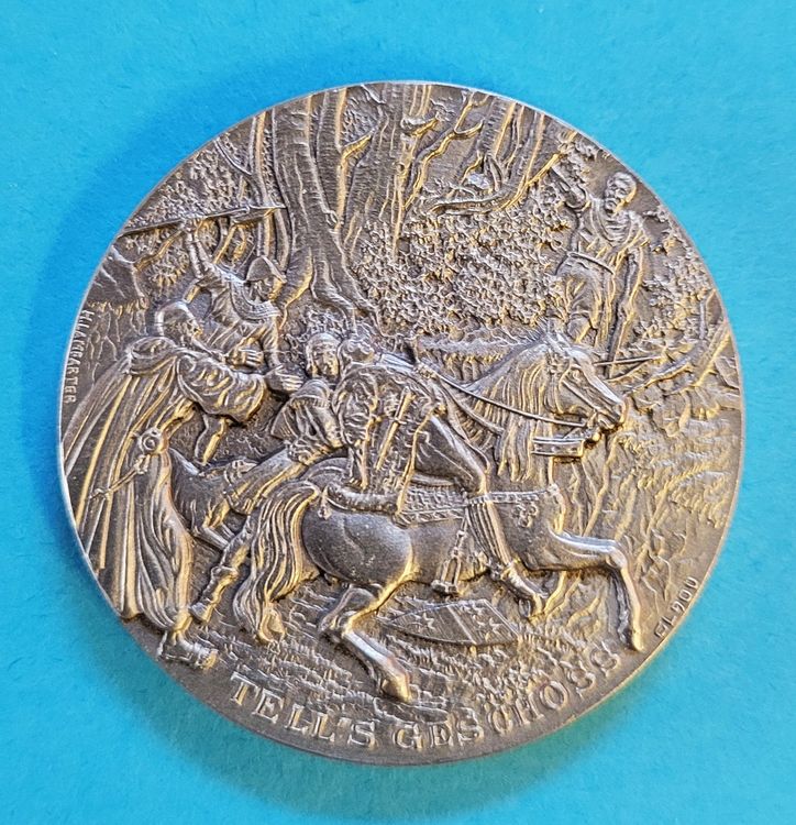 1. August-Taler 1984 TELL'S GESCHOSS Silber 19.2gr (Gebraucht) in Oberriet SG für CHF 19 – mit ...