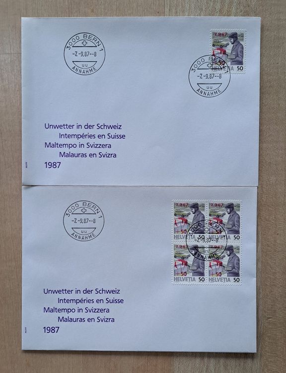 1987 Unwetter Schweiz FDC | Kaufen auf Ricardo