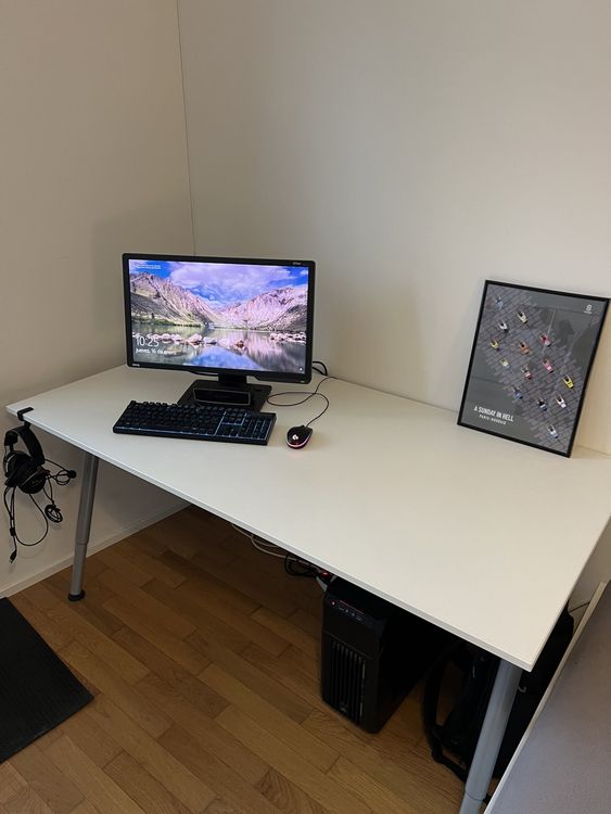 Ikea Thyge desk 160x80 white (Gebraucht) in Ennetbaden für CHF 50 – nur ...