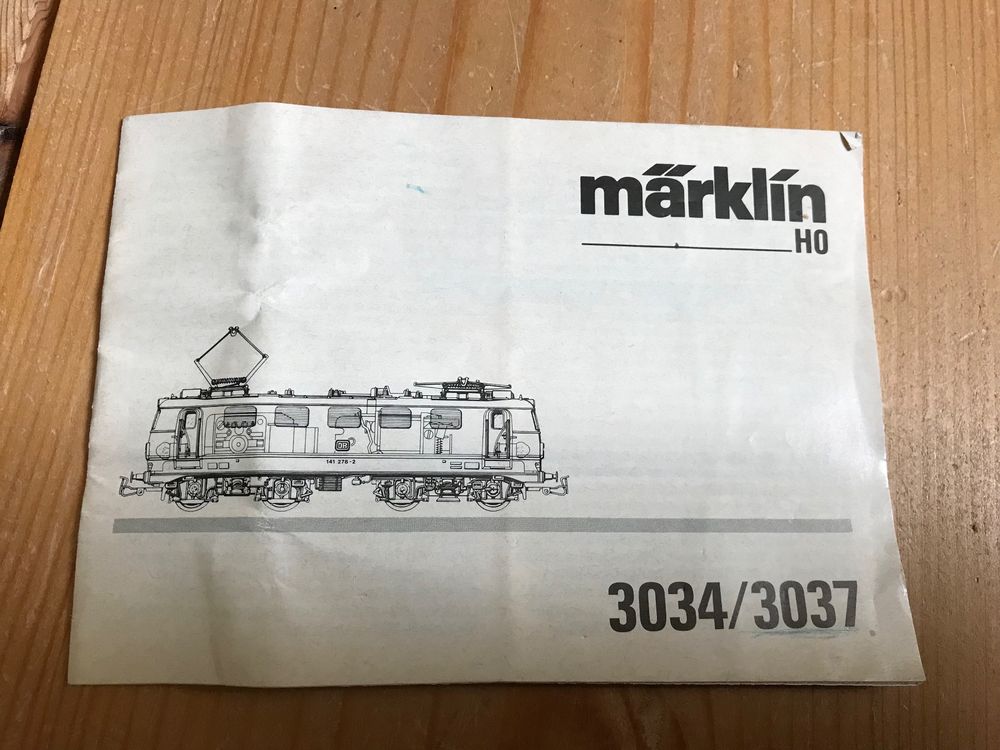 märklin 3034/3037, bedienungsanleitung (Gebraucht) in Liestal für CHF 1 ...