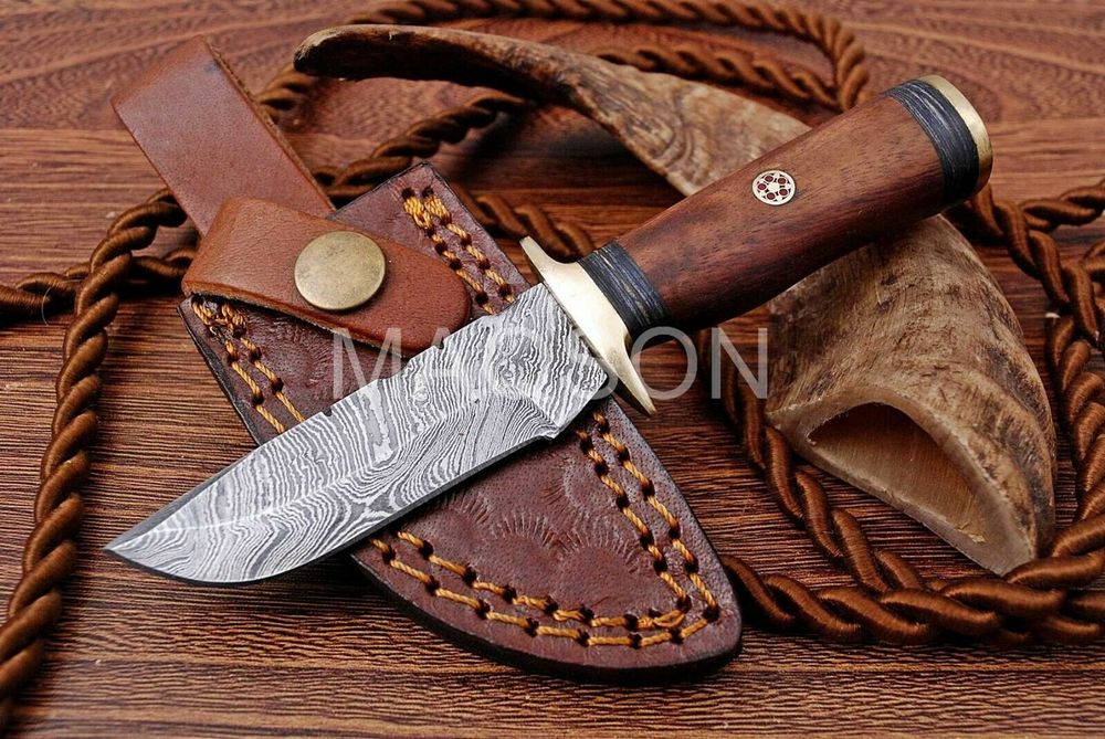 Damast Messer Damaszener Stahl Jagd Messer Damascus (Neu (gemäss ...