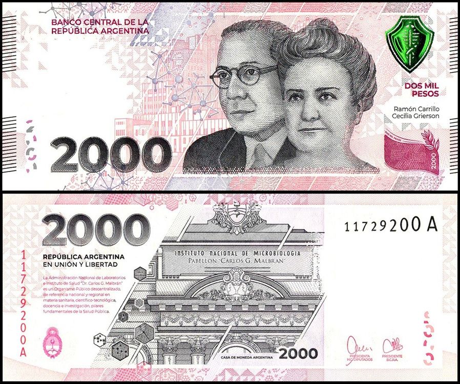 Argentina 2000 Pesos UNC 2023 Commemorative | Kaufen auf Ricardo