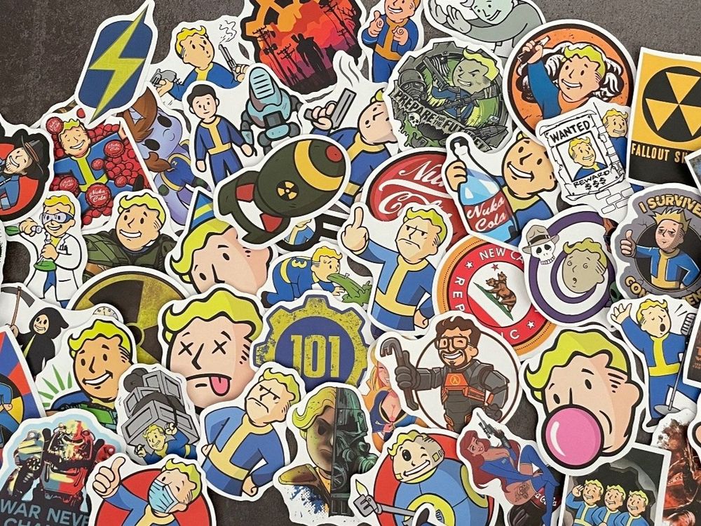 50x Fallout - Aufkleber / Sticker (Neu (gemäss Beschreibung)) in ...
