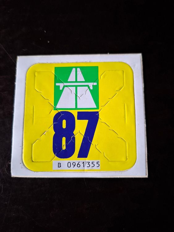 Sticker Aufkleber Autobahnvignette 87 ungebraucht | Kaufen auf Ricardo