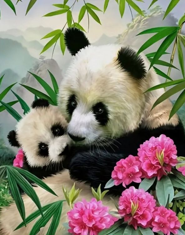 Diamant Painting Pandas A80 (Neu und originalverpackt) in Obergösgen für CHF 15 – mit Lieferung ...