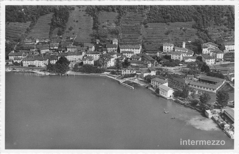 Capolago TI // 1956 Panorama aereo villaggio | Kaufen auf Ricardo
