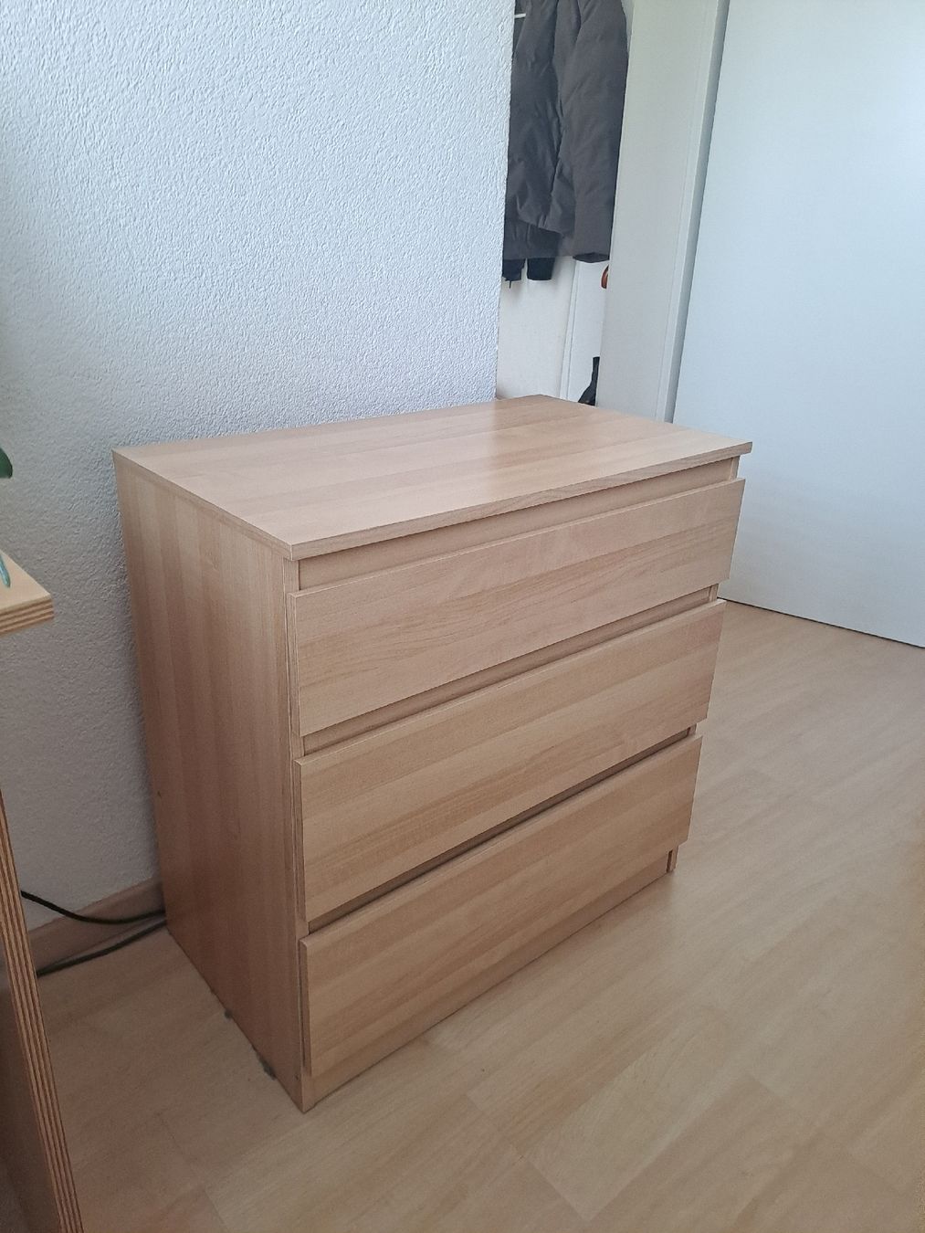 Commode en bois clair - 3 Tiroirs pratiques et spacieux (D'occasion) à ...