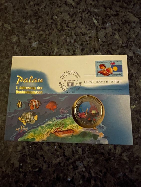 Numisbrief Palau 1.Jahrestag der Unabhängigkeit | Kaufen auf Ricardo
