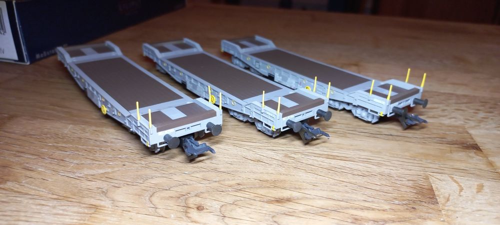 3x Liliput L 225704 Sbb Smmps Tieflader H0 DC neuw. | Kaufen auf Ricardo