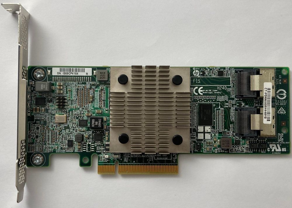 HPE H240 SAS3 HBA PCIe 3.0 JBOD IT MODE RAID Controller (Gebraucht) in ...