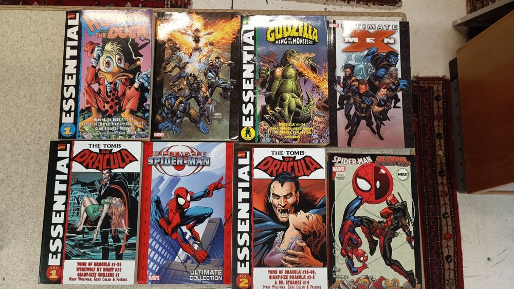 8 Comics Marvel Essential Godzilla Dracula Spiderman gebr... (Gebraucht ...