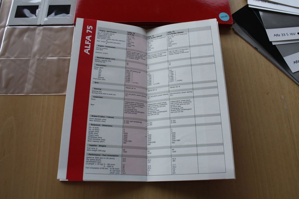 Alfa Romeo Pressemappe/Dias/Fotos Genf 1991 AR 164 Proteo (Gebraucht ...