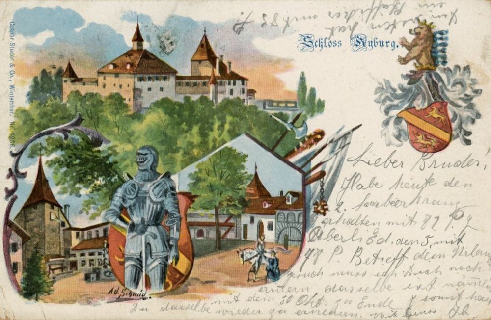 Kyburg ZH - Schloss KYBURG LITHO um 1900 | Kaufen auf Ricardo
