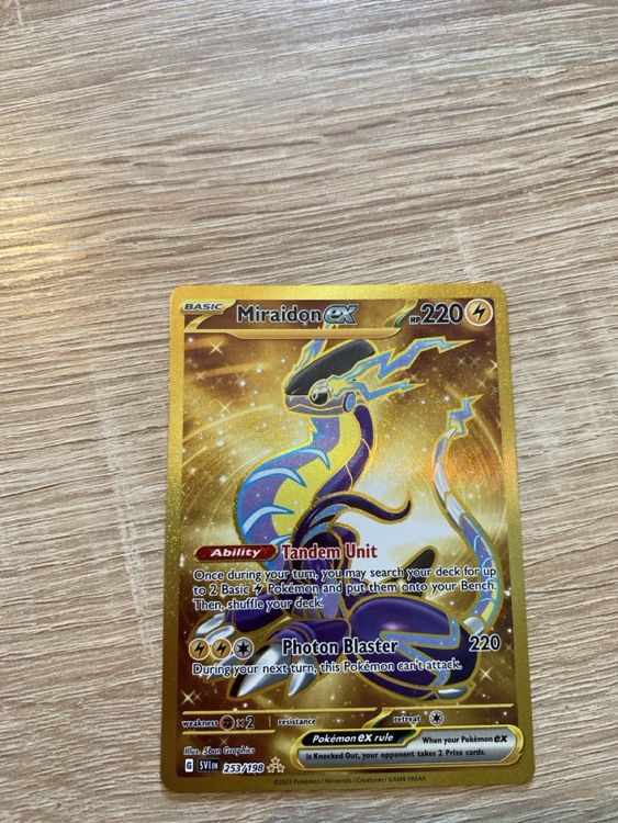 Gold Karte Miraidon ex 257/280 Pokémon (Gebraucht) in Gümligen für CHF ...