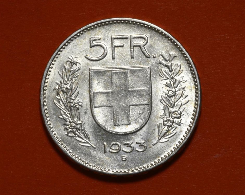 5 Franken 1933 | Kaufen auf Ricardo