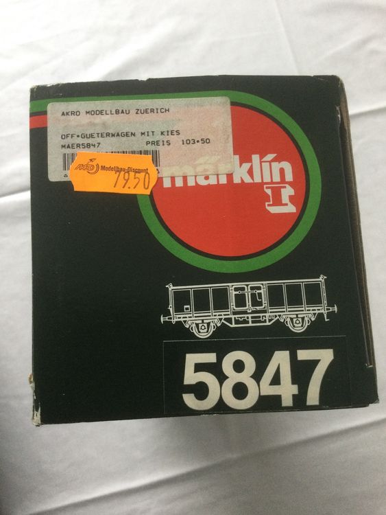 Märklin 5847, offene Güterwagen mit Kies der ÖBB, Spur 1 (Gebraucht) in ...