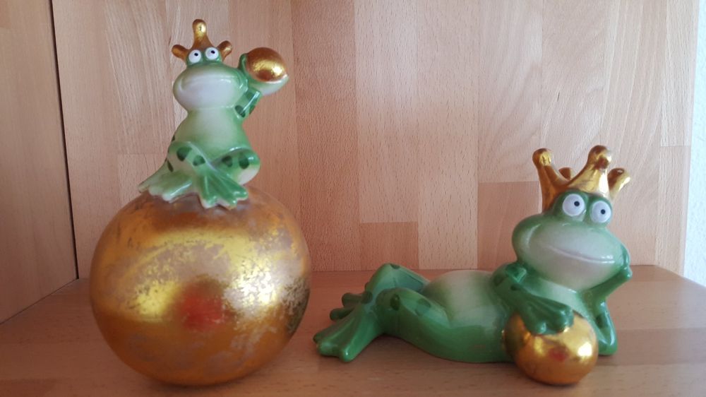 Frosch-König, Porzellan, 2 Stück | Kaufen auf Ricardo