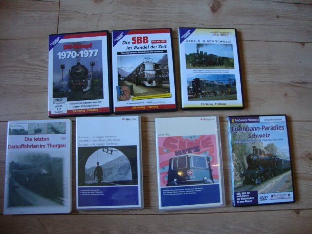 7 Stk. Eisenbahn DVD Filme SBB / Historic (Gebraucht) in Wildhaus für ...