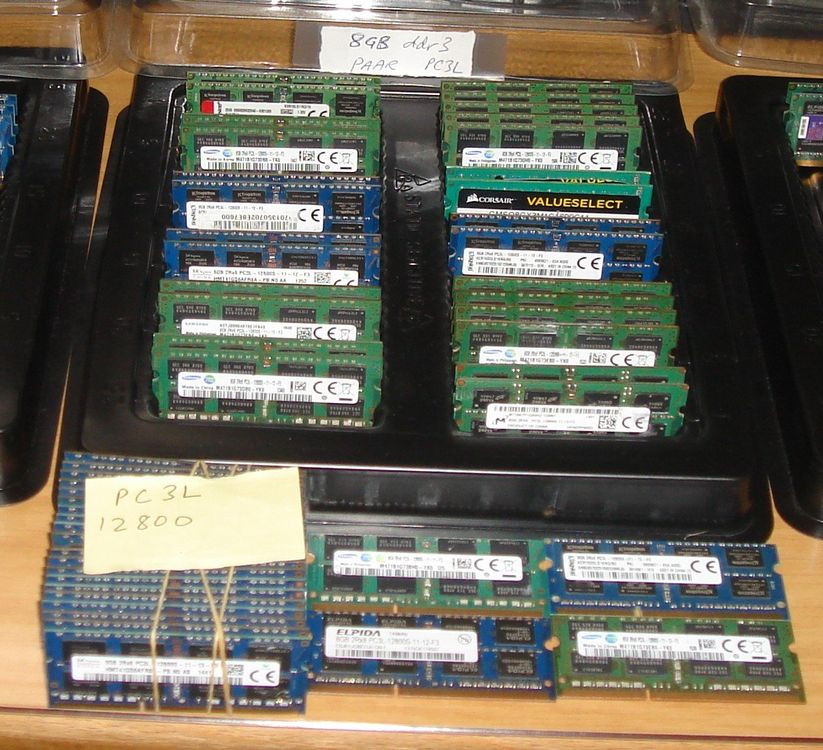 2 stück 8gb ddr3 PC3L 12800 (1600) RAM für Laptop. (Gebraucht) in St ...