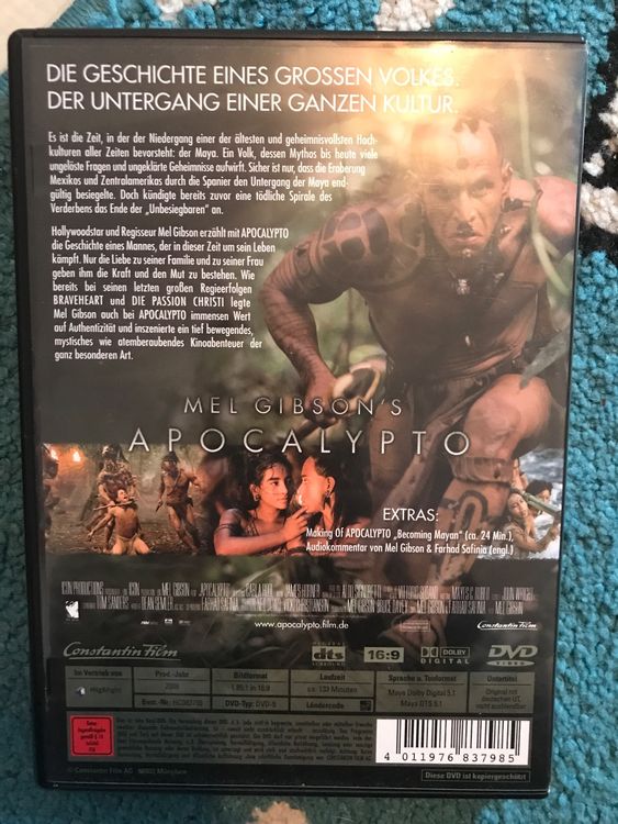 Apocalypto DVD - Mel Gibson - Top Zustand - Jetzt sichern! (Gebraucht ...