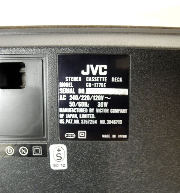 JVC Stereo Cassettendeck CD-1770 ab 1Sfr. | Kaufen auf Ricardo
