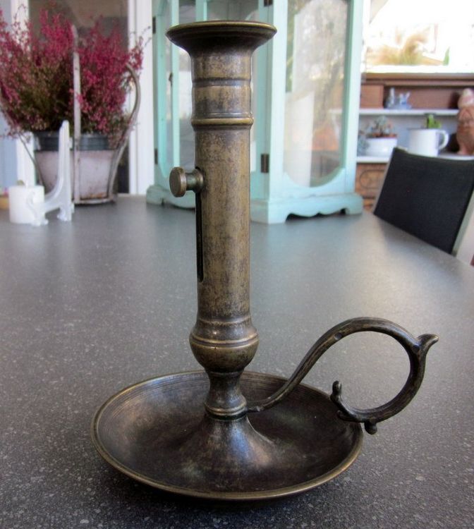 Retro Kammerleuchter Kerzenhalter, höhenverstellbar (Gebraucht) in Bischofszell für CHF 28 – mit ...