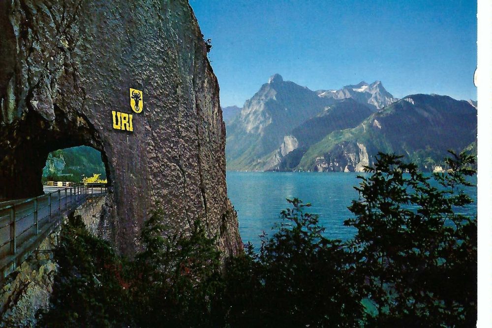 AXENSTRASSE, Gallerie mit Uristier-Wappen, Urnersee (Gebraucht) in Thun ...