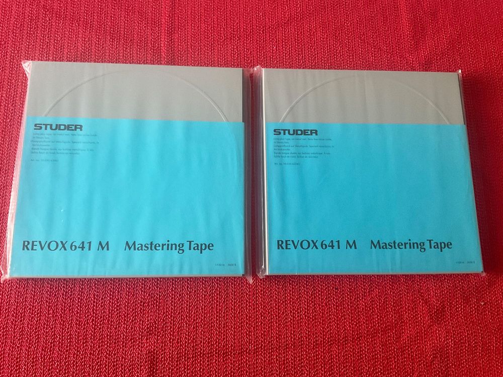 2 ReVox 641M Mastering Tape Metal neu Originalverschweist (Gebraucht ...