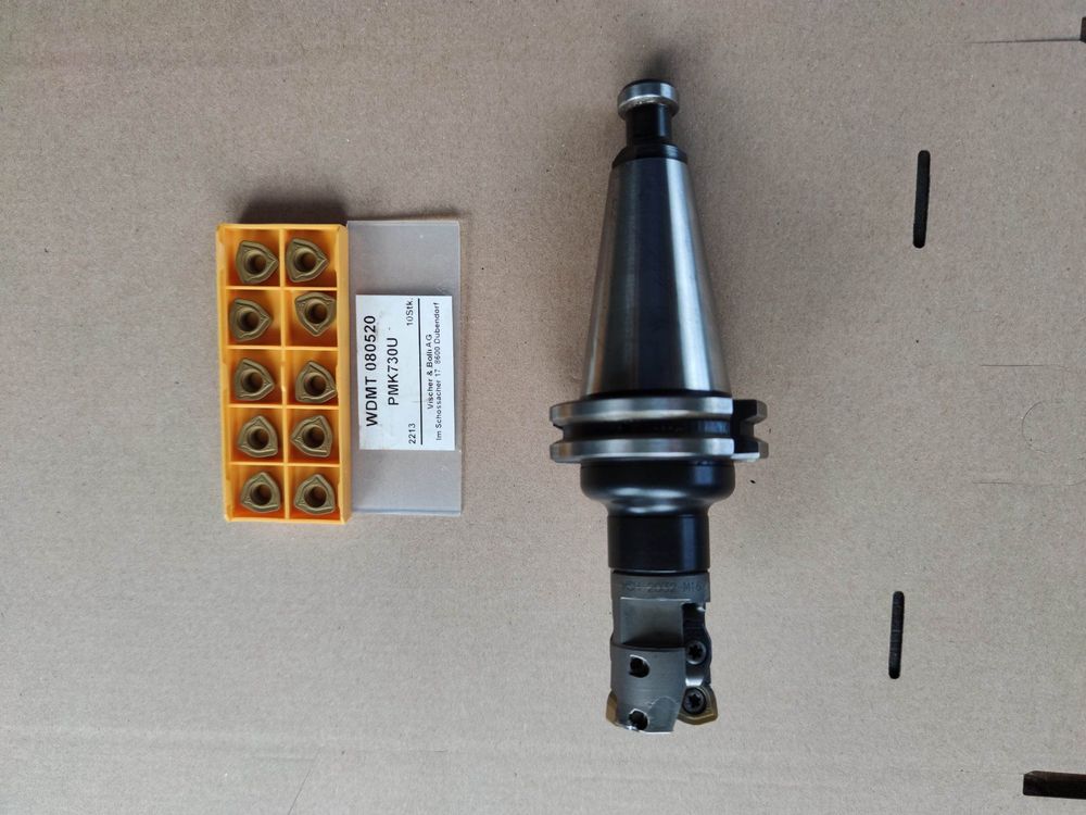 SK40 Aufnahme mit Wendeplattenfräser für CNC / Fräsmaschine | Kaufen auf Ricardo