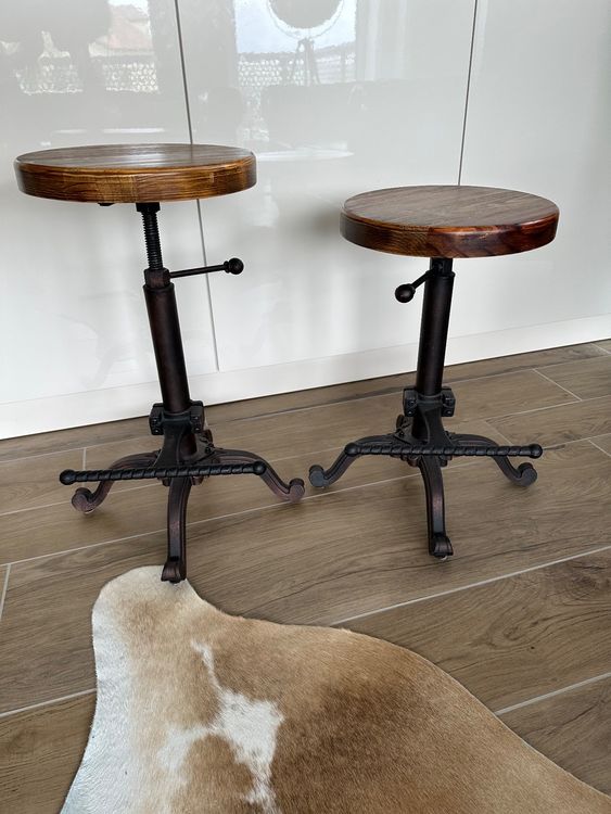 Barhocker Hocker Industrial Style Höhenverstellbar (Gebraucht) in ...