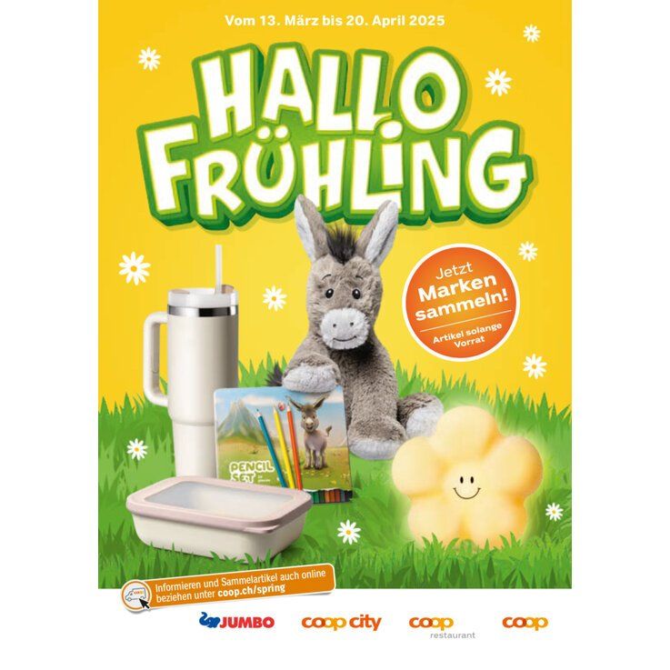 160 Sammelmarken 'Hallo Frühling' von COOP. | Kaufen auf Ricardo