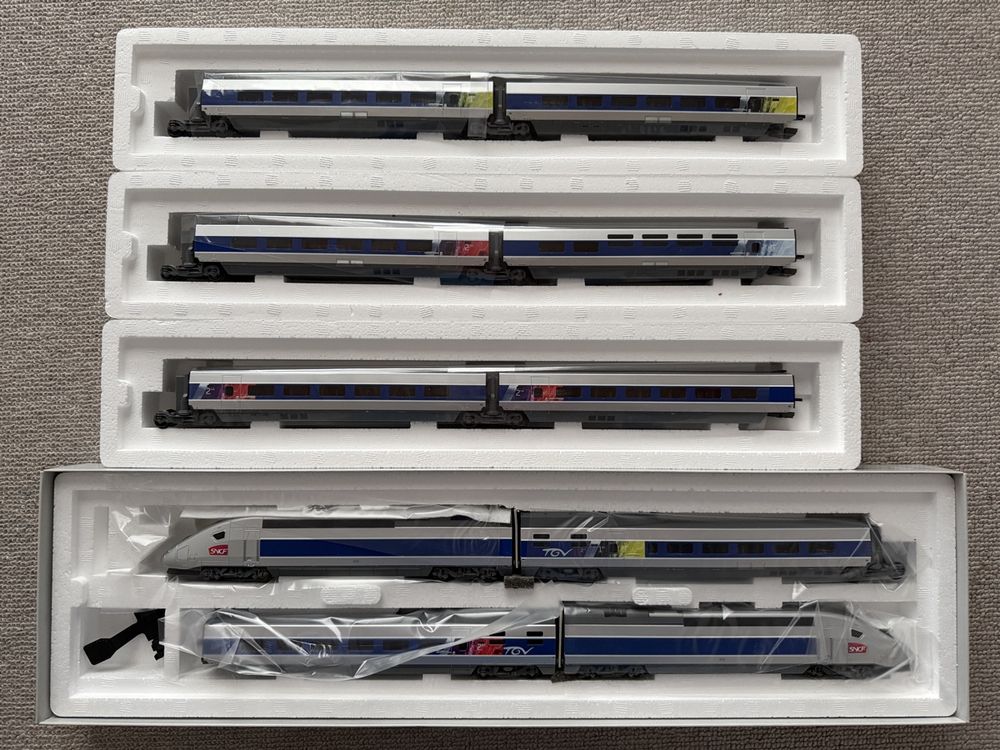 Märklin 37790: Hochgeschw.zug, TGV POS, mit 6 Zusatzwagen (Neu (gemäss ...