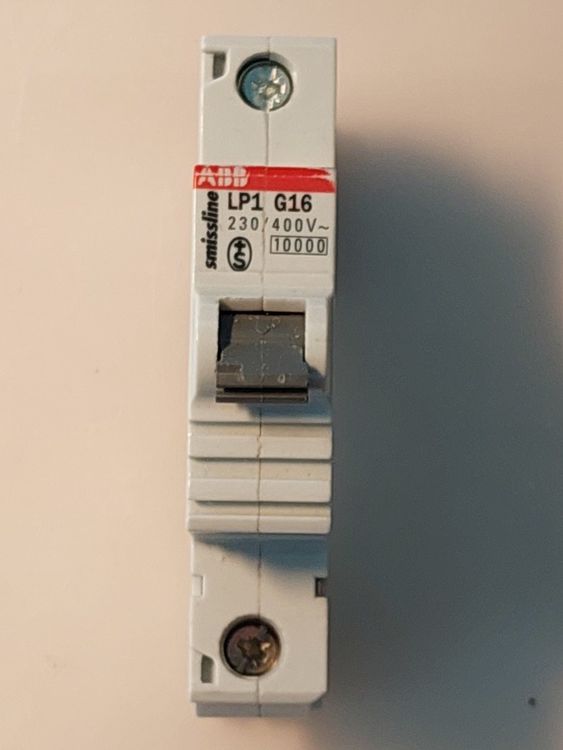 ABB smissline Leitungsschutzschalter LP1; G16; 230/400V (Gebraucht) in Wädenswil für CHF 15 ...