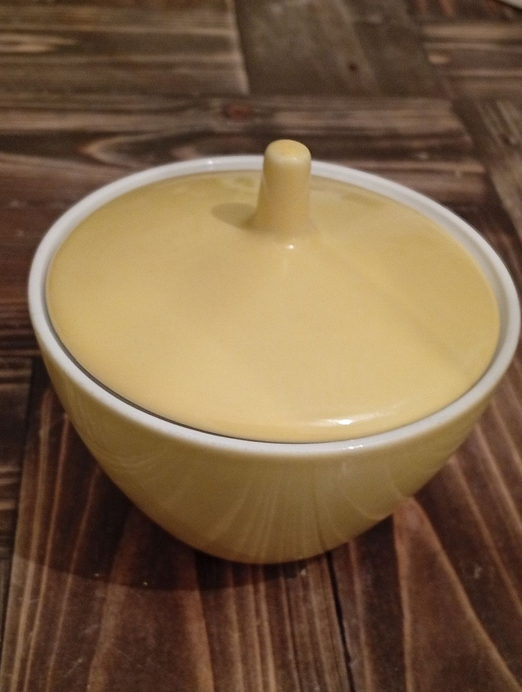 Vintage Rössler Zuckerdose Gelb Keramik Deckel, Top Zustan (Gebraucht ...