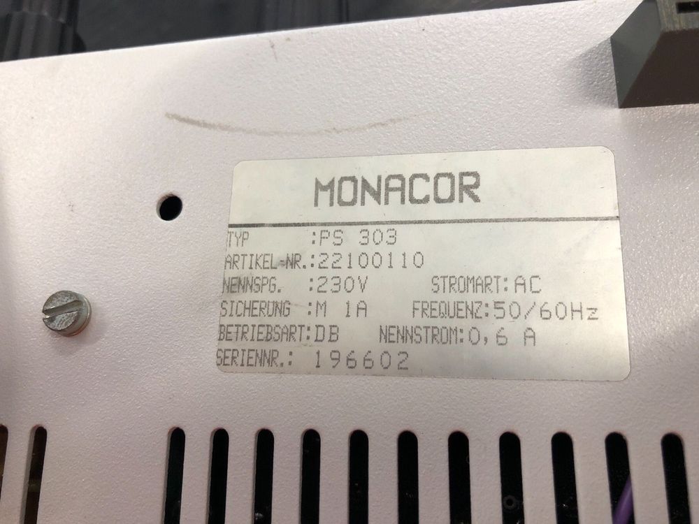 Stab. Labor Netzgerät MONACOR PS-303 (Gebraucht) in Rorschach für CHF ...