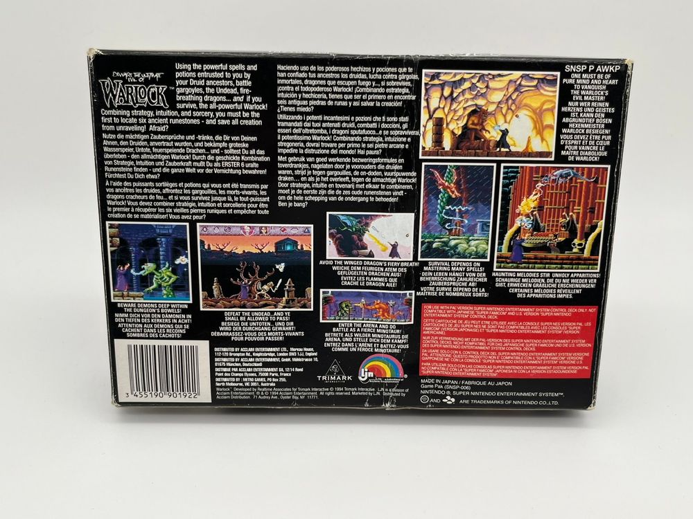 beware the ultimate evil of Warlock OVP SNES Deutsch Retro (Gebraucht ...