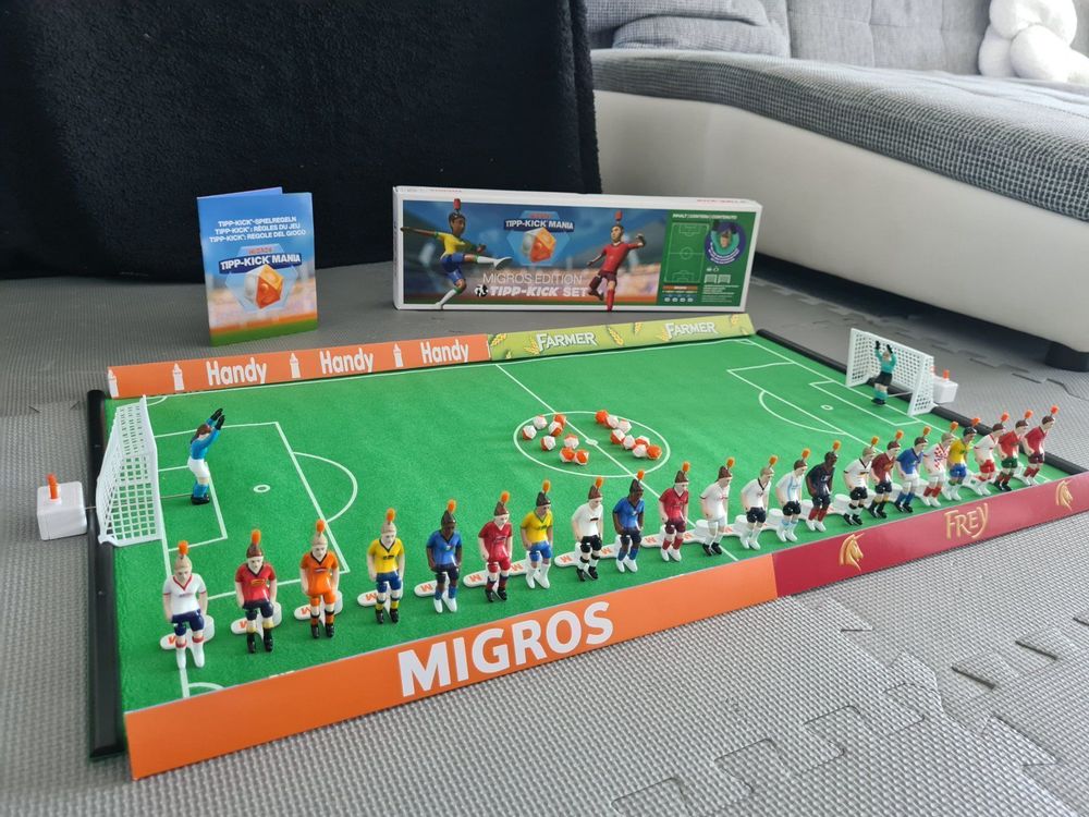 komplettes,exklusives TIPP-KICK® Mania-Spielset der Migros M (Neu und ...