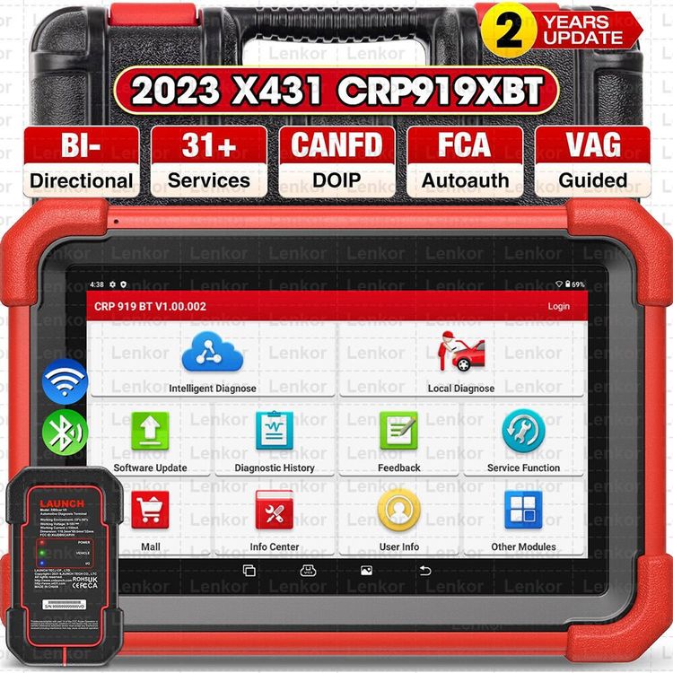 Neu Version von Launch X431 919X BT Bluetooth 31 Funktionen (Neu und originalverpackt) in ...