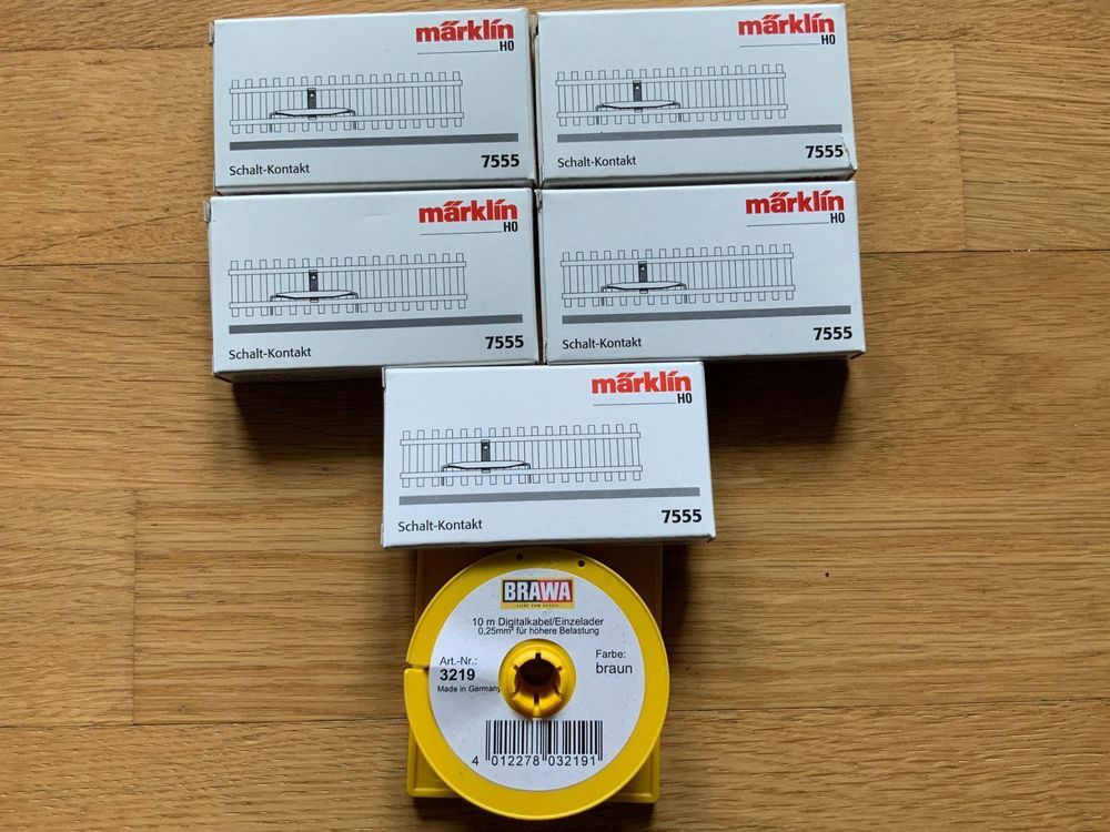 Märklin 7555 Schaltkontakt / Reedkontakt (Neu und originalverpackt) in ...