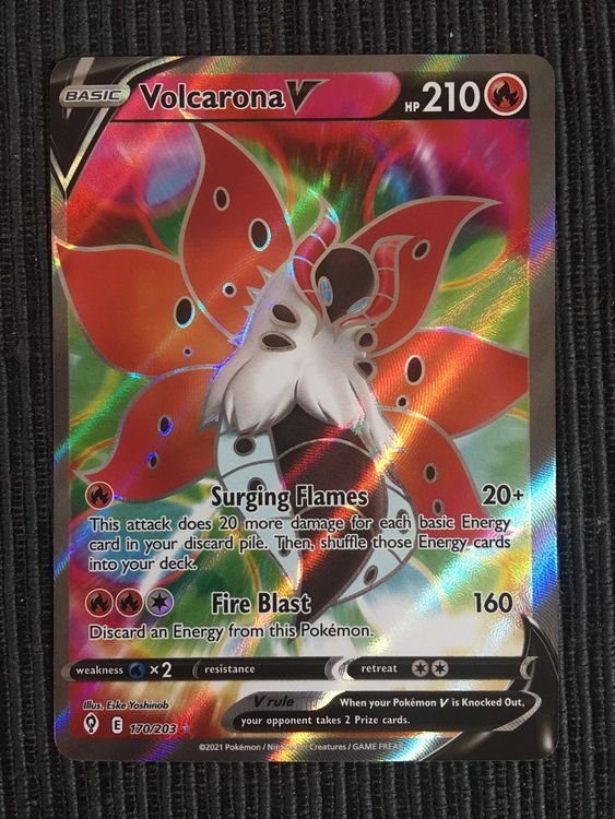 Pokemon Volcarona V Fullart Evolving Skies EN | Kaufen auf Ricardo