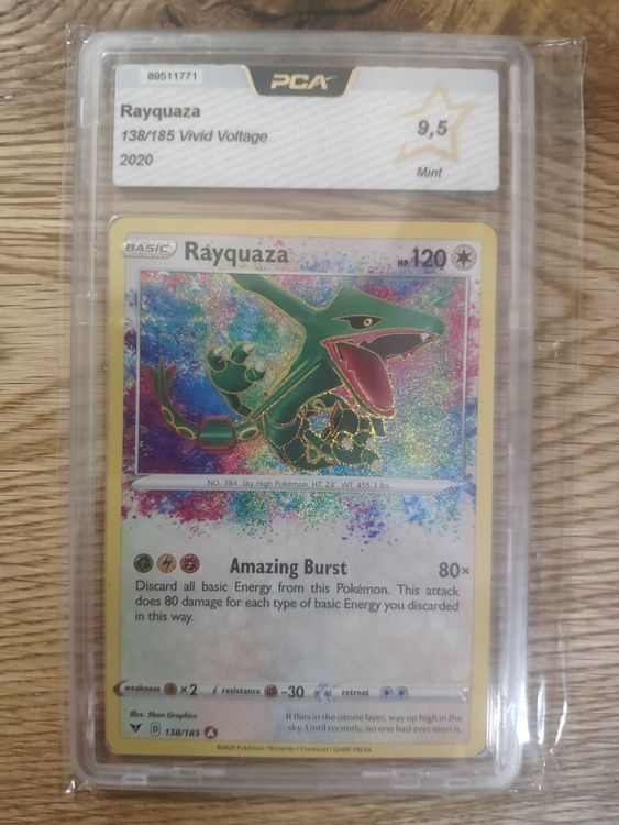 Pokemon PCA PSA 9.5 Rayquaza Vivid Voltage (Neu (gemäss Beschreibung ...