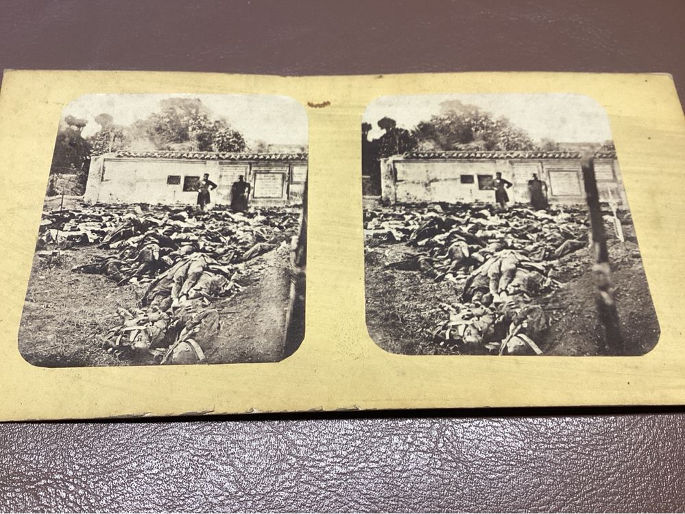 Photo très rare cimetière bataille 1859 à melegnano Italien (Gebraucht ...