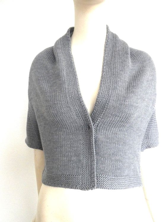 T.M. by Akris Woll Strick Kurz Jacke neuwertig, Gr. 42 (Neu (gemäss ...