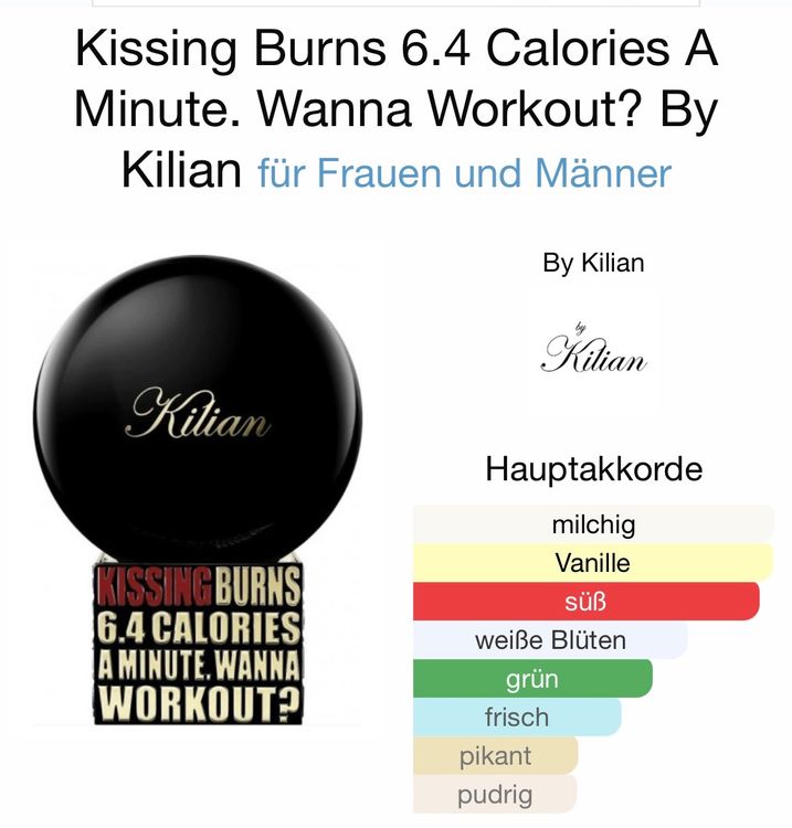 By Kilian Kissing Burns 6.4 Calories 100 ml EdP (Neu (gemäss ...