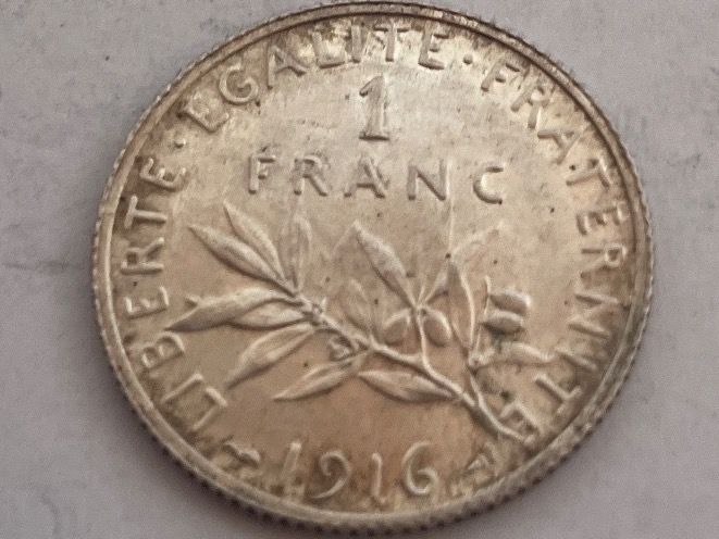 Monnaie 1franc français de 1916 (Gebraucht) in Erde für CHF 3 – mit ...